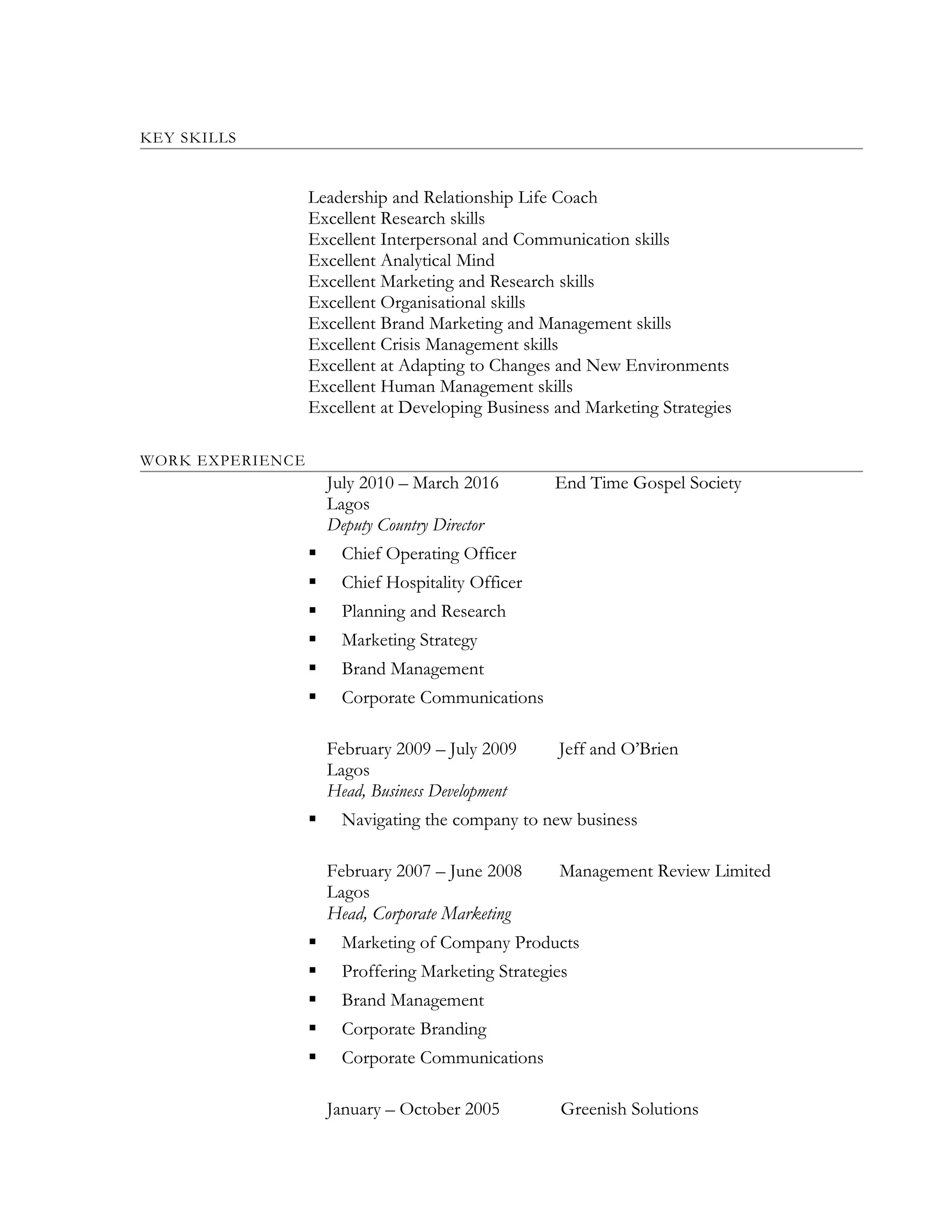 Obinna Madu's c.v. | PDF