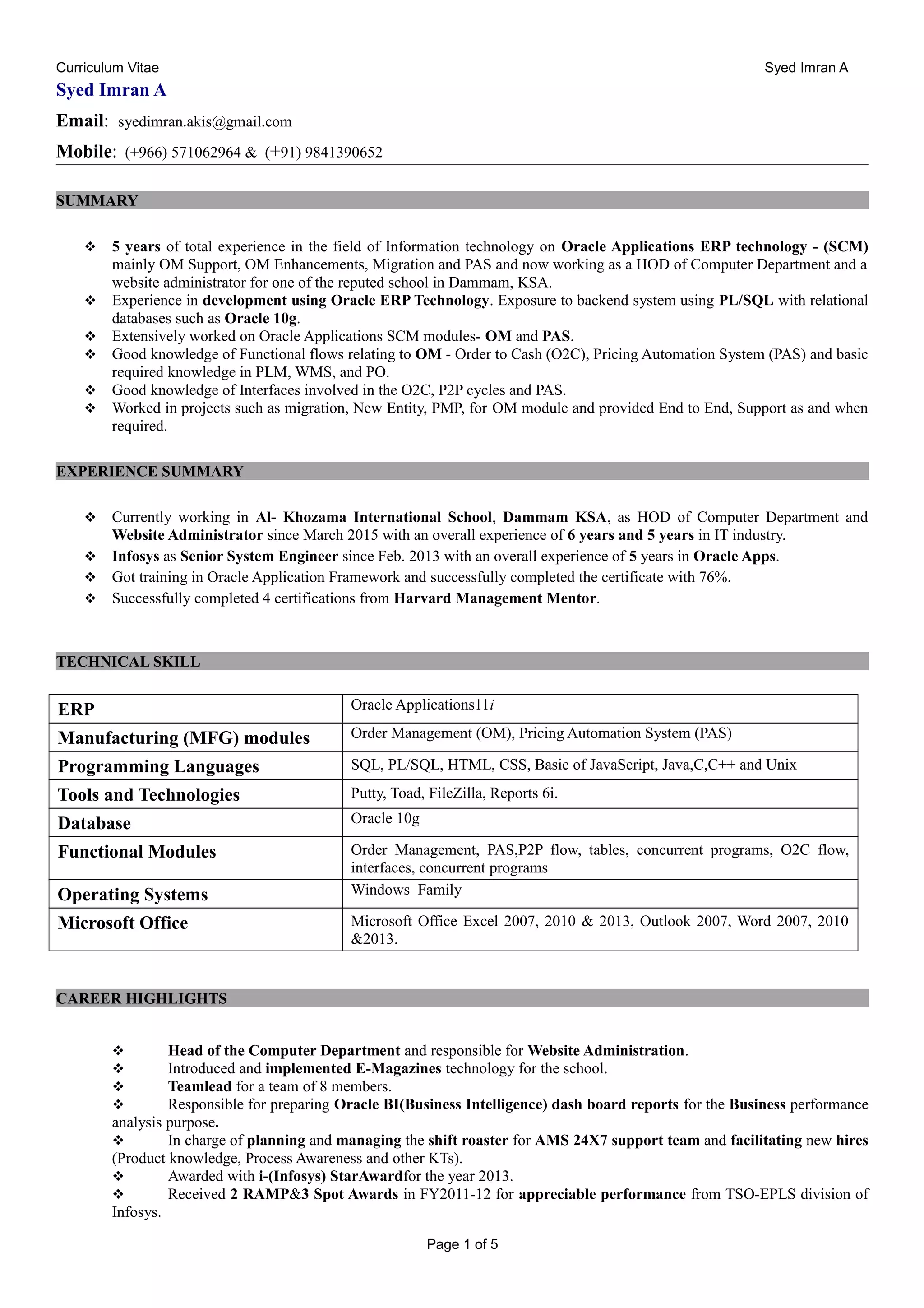 Syed Imran_obi | PDF