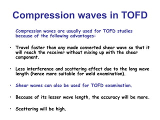 principios de Ultrasonido TOFD en diapositivas | PDF | Physics | Science