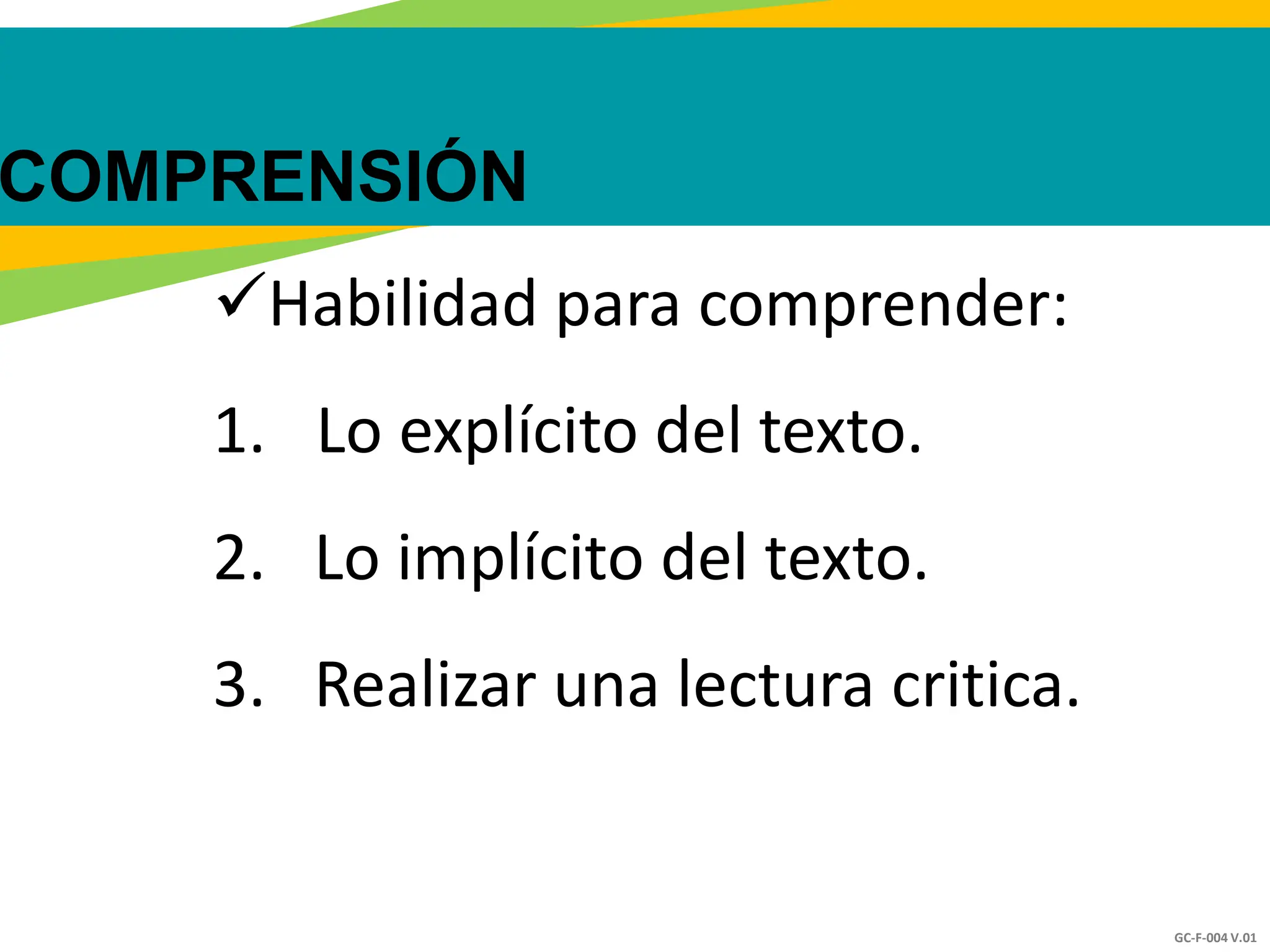 Niveles de comprensión lectora - lectura crítica | PPT