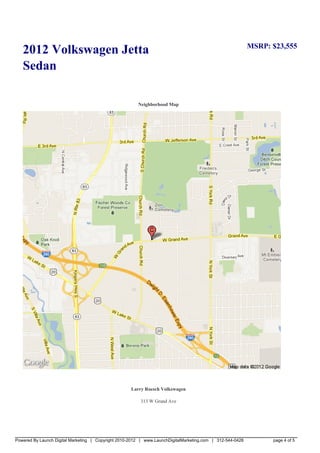 2012 Volkswagen Jetta Sedan - Larry Roesch Volkswagen - Bensenville ...