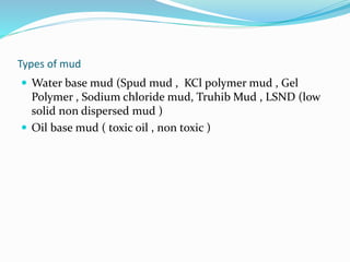 Mud Engineering presentation | PPTX