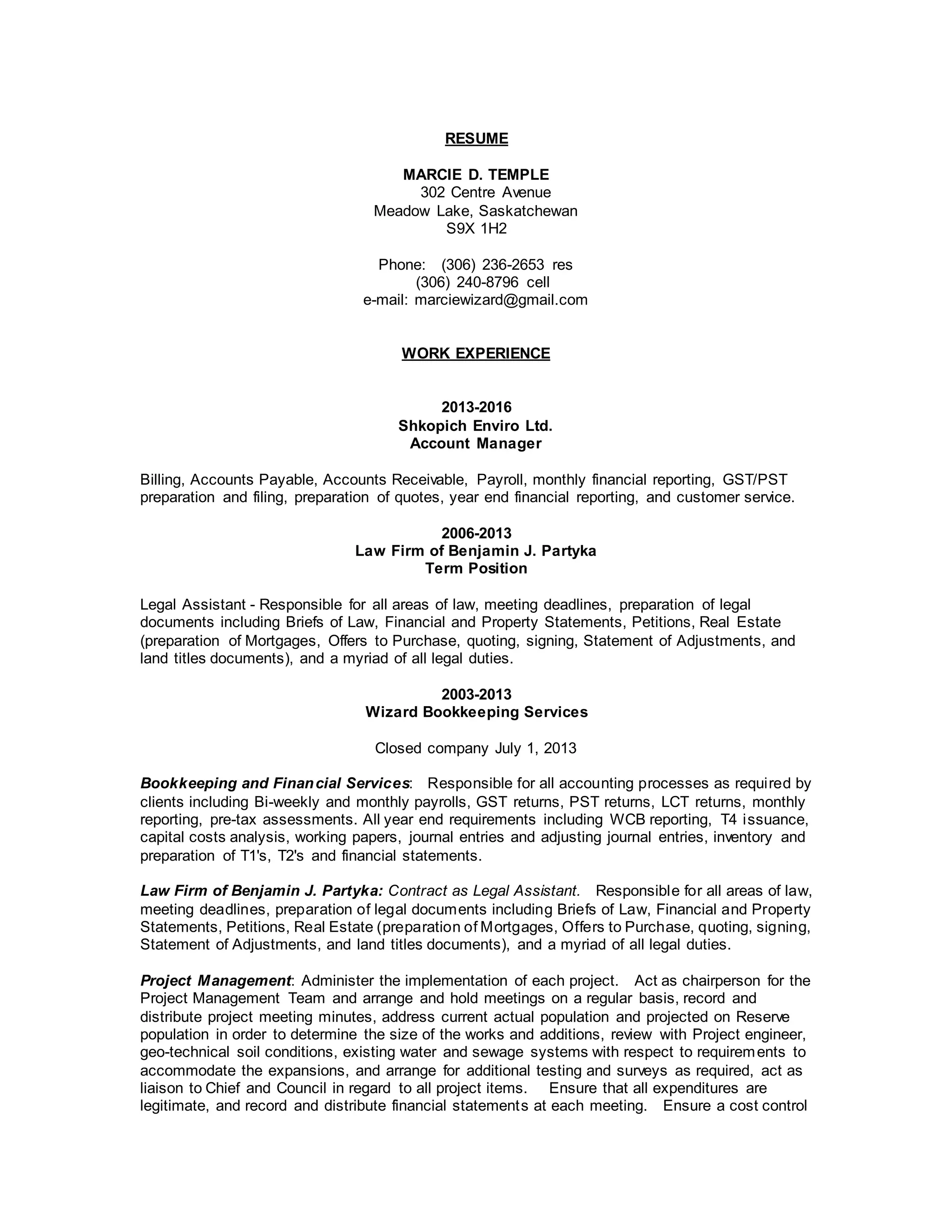 RESUME2016-marcie1 | DOCX