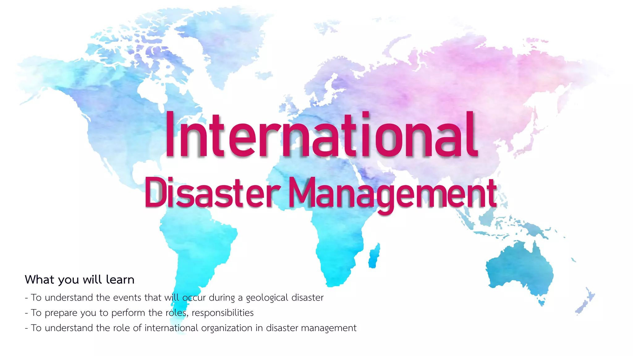 International disaster management | PDF