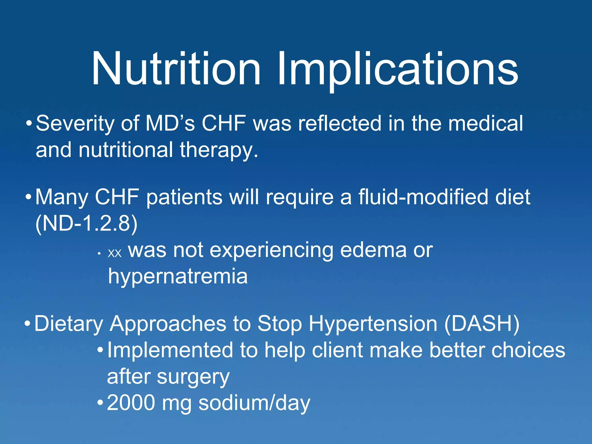 Congestive Heart Failure Case Study | PPTX