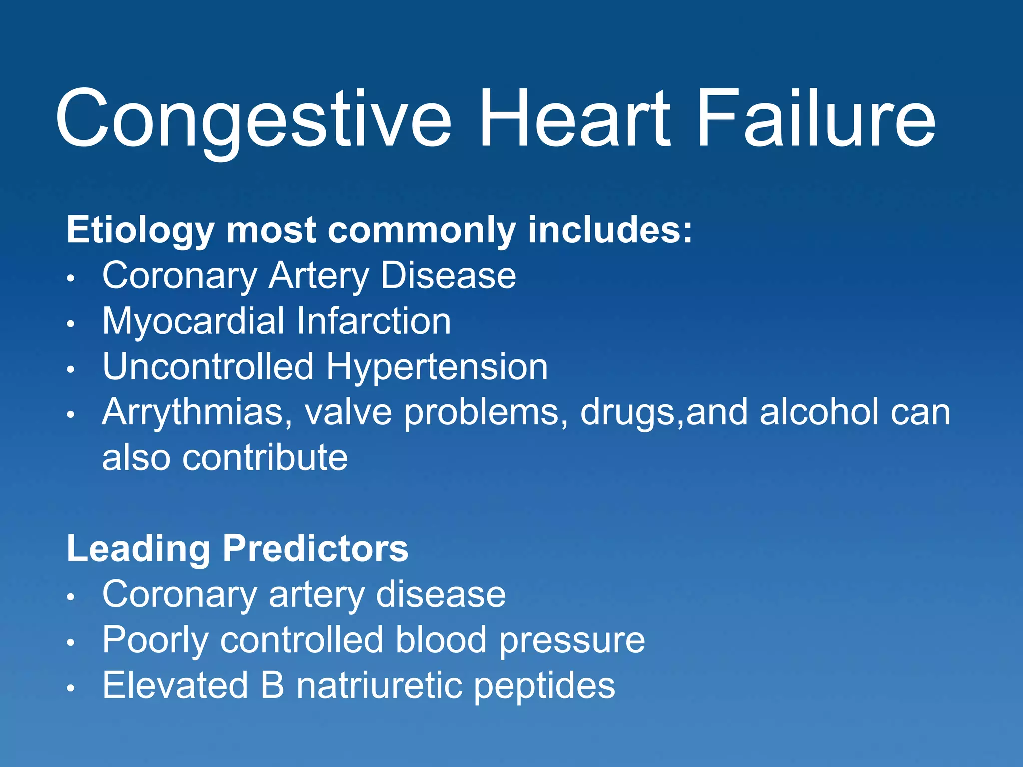 Congestive Heart Failure Case Study | PPTX