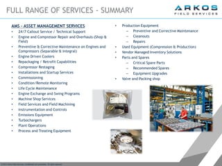 Arkos _ Compressor Maintenance | PDF | Industrial Property | Real Estate