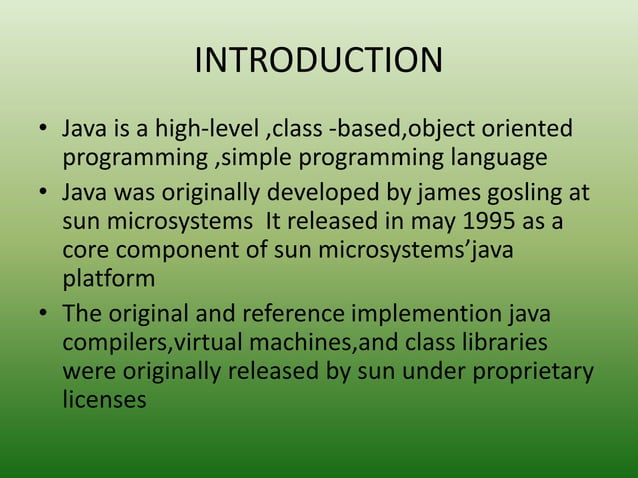 Complete Ppt About The Java Lokesh Kept It Ppt