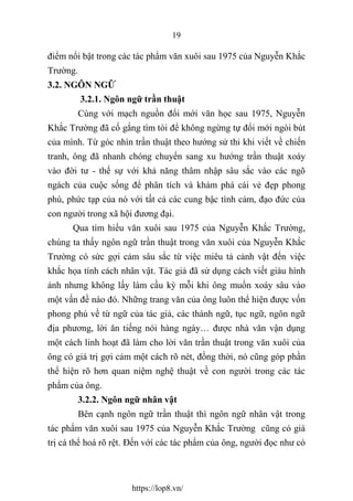 Luận văn Quan niệm nghệ thuật về con người trong văn xuôi sau 1975 của Nguyễn Khắc Trường | PDF