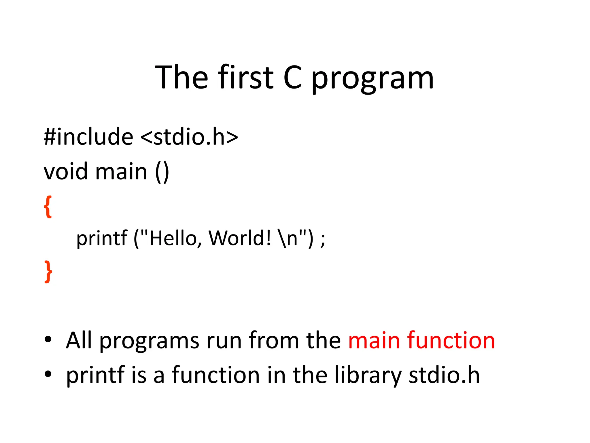 424769021 1 First C Program 1 Ppt 1 Ppt
