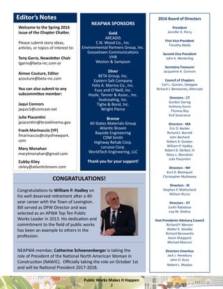 SPRING 2016 CHAPTER CHATTER | PDF