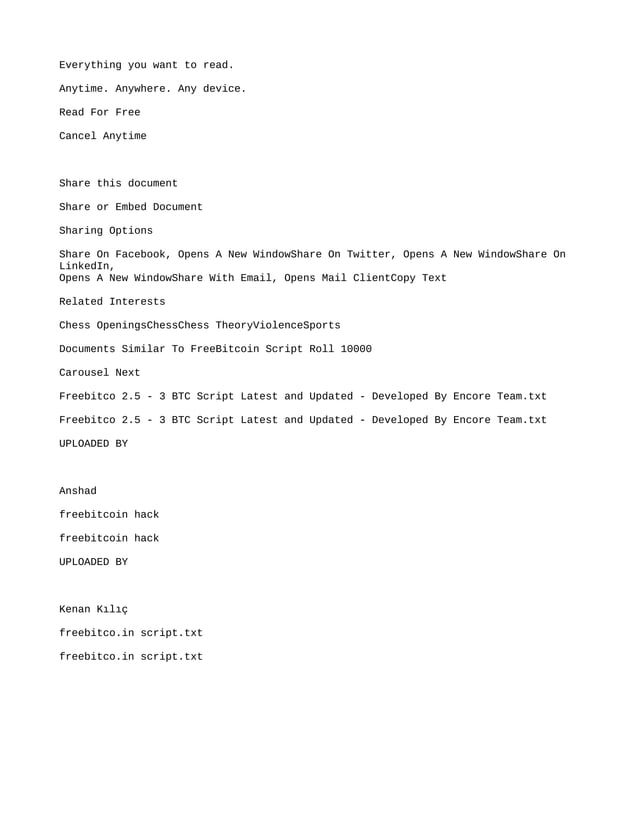 Free Bitcoin Secret Mining Script | PDF