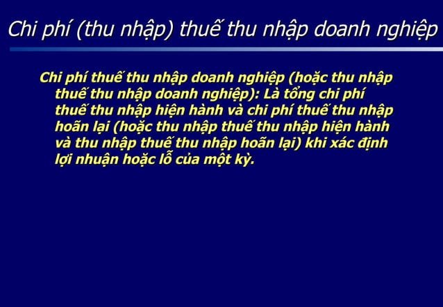Bài giảng THUẾ THU NHẬP DOANH NGHIỆP | PDF
