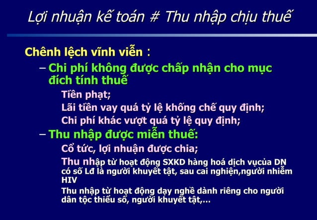 Bài giảng THUẾ THU NHẬP DOANH NGHIỆP | PDF