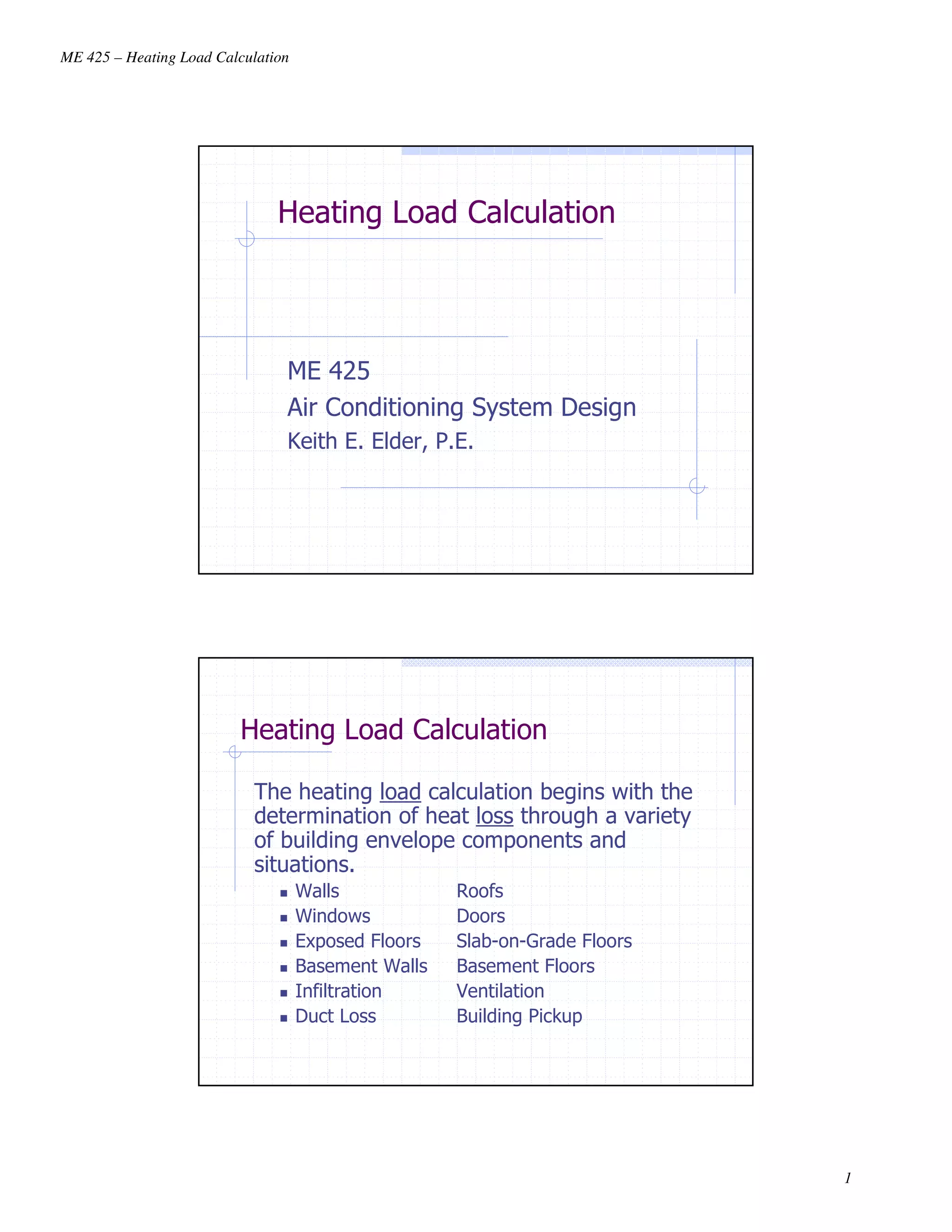 Heat Load Calculation | PDF