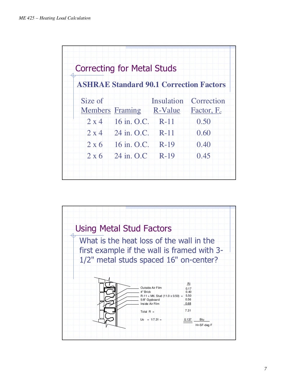 Heat Load Calculation