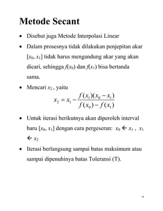 42514 persamaan non linier | PDF