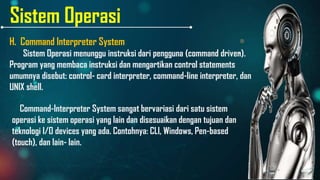 42519051 Bab 2 Struktur Sistem Operasi | PPTX