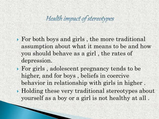 GENDER ROLES & STEREOTYPES | PPTX