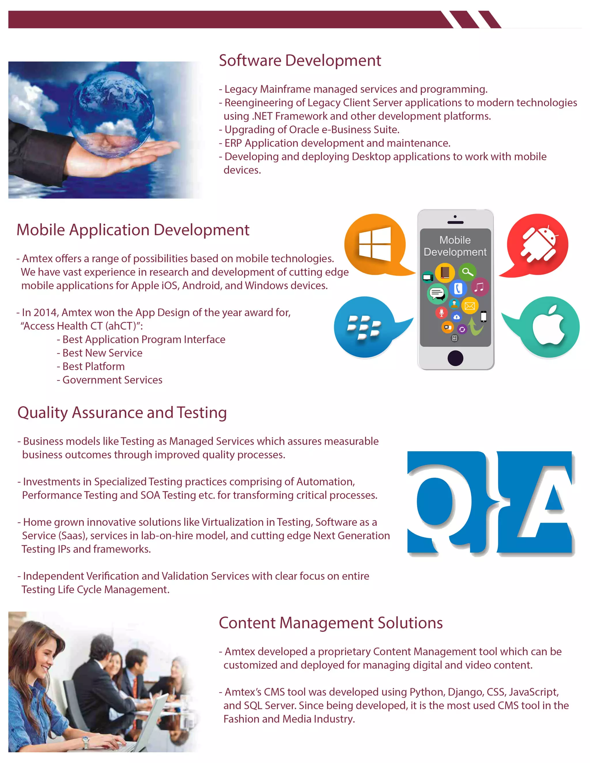 Amtex Systems Company Brochure | PDF