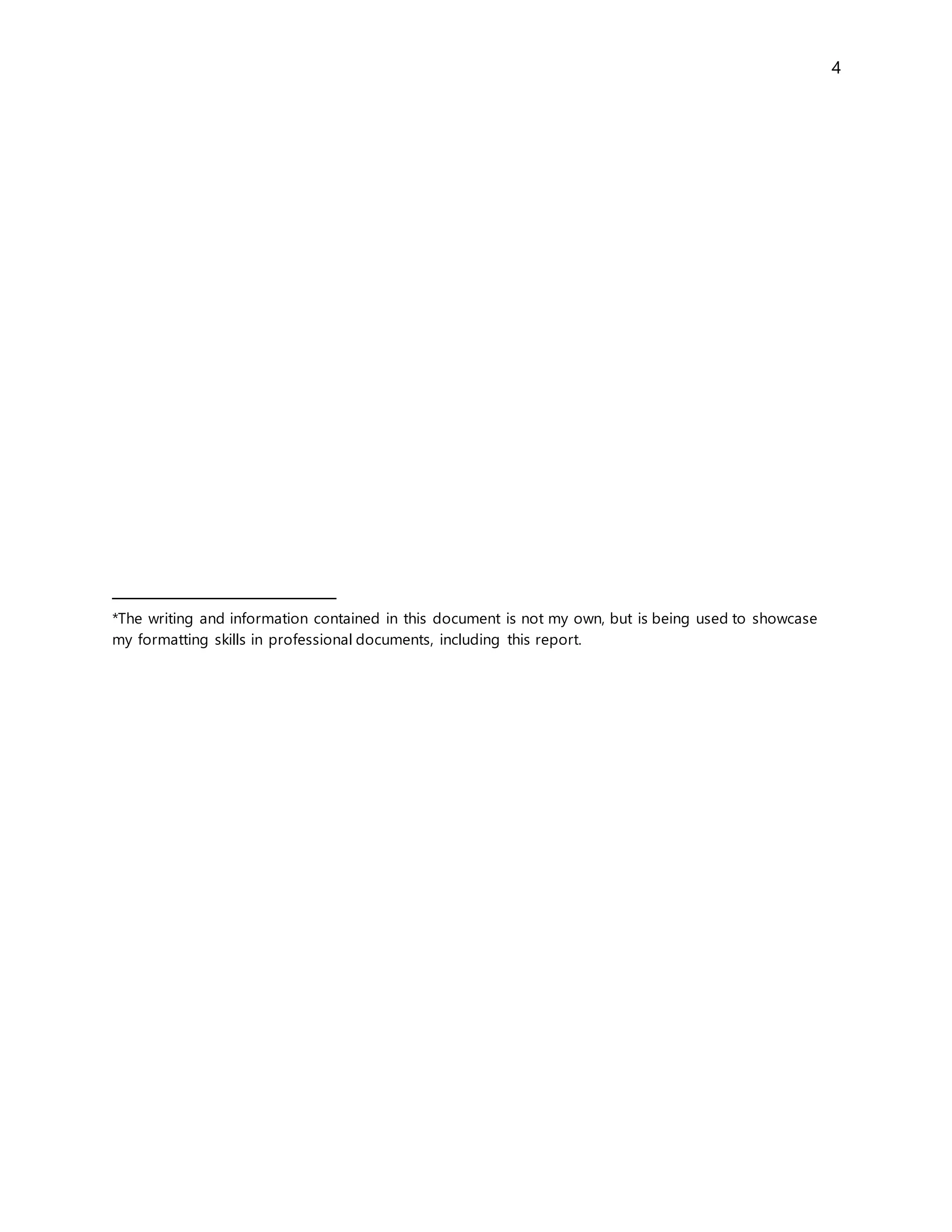 Left Bound Report with an Informational Table | DOCX