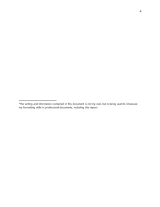 Left Bound Report with an Informational Table | DOCX