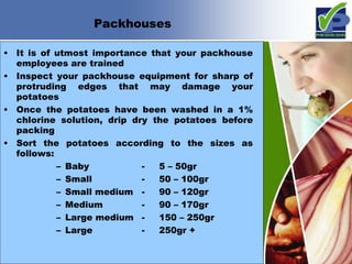 PPS for Potato quality training at pack houses and packaging | PPTX