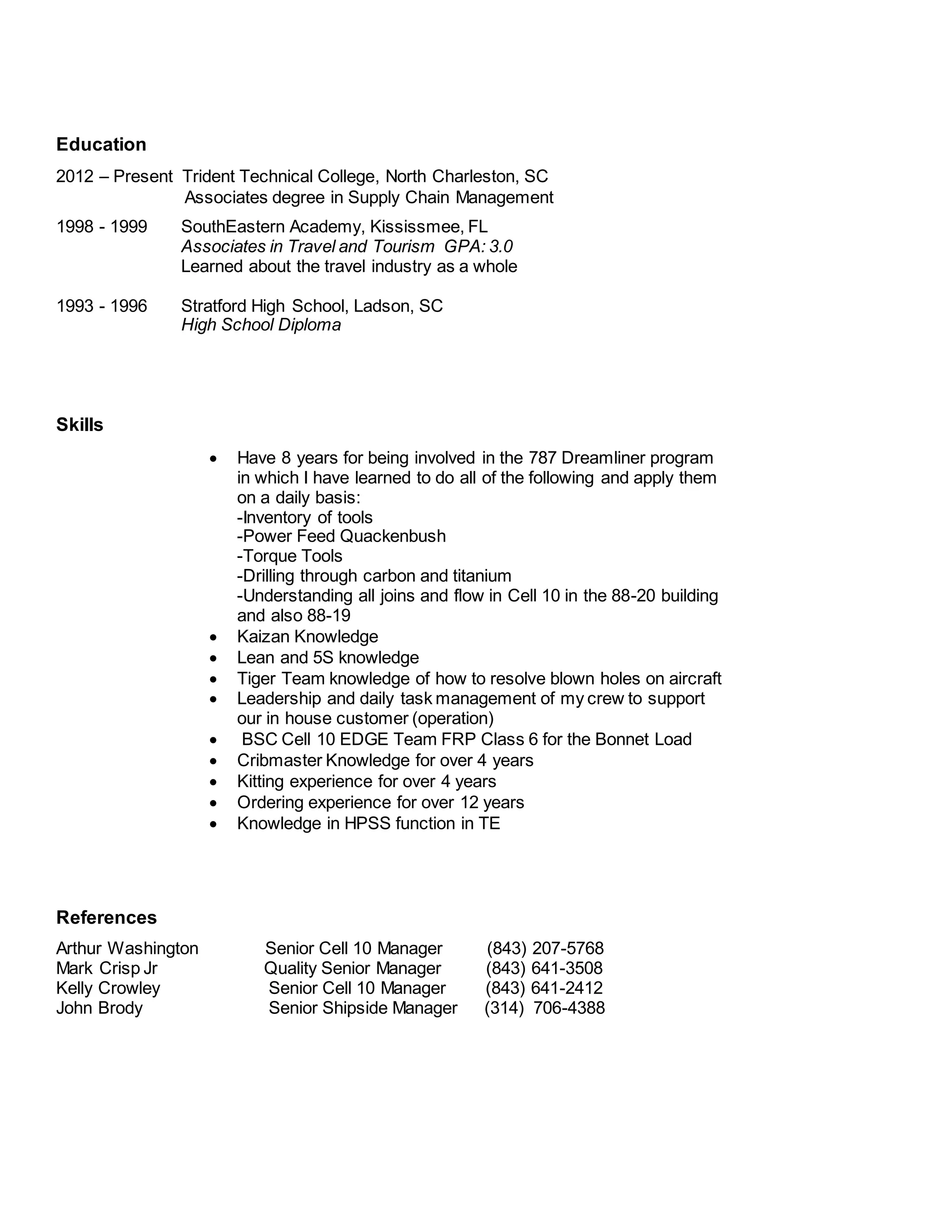 George's Resume 2015 | PDF