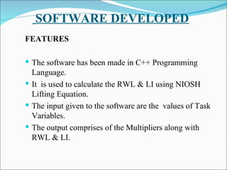 NIOSH LIFTING EQN.-ppt | PPT