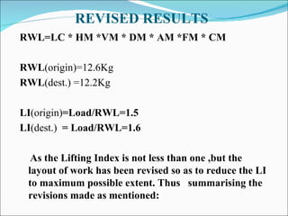 NIOSH LIFTING EQN.-ppt | PPT
