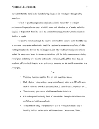 case study photovoltaic | PDF