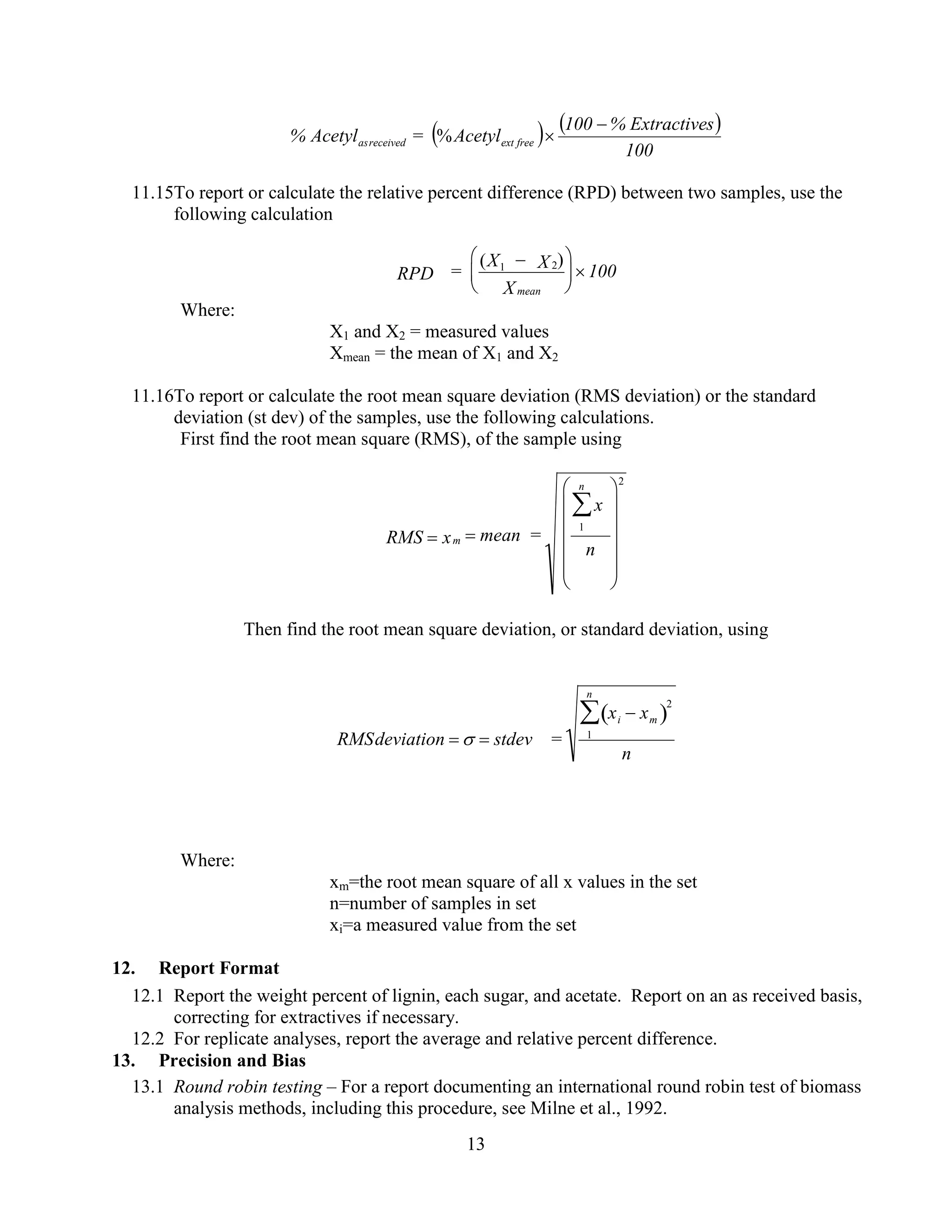 Determination of Structural Carbohydrates & Lignin in Biomass | PDF
