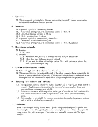 Determination of Total Solids in Biomass and Total Dissolved Solids in ...