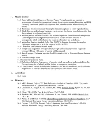 Enzymatic Saccharification of Lignocellulosic Biomass | PDF