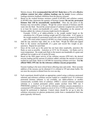 Lignocellulose Biomass- Hydrolysis & Fermentation Lab Protocols | PDF