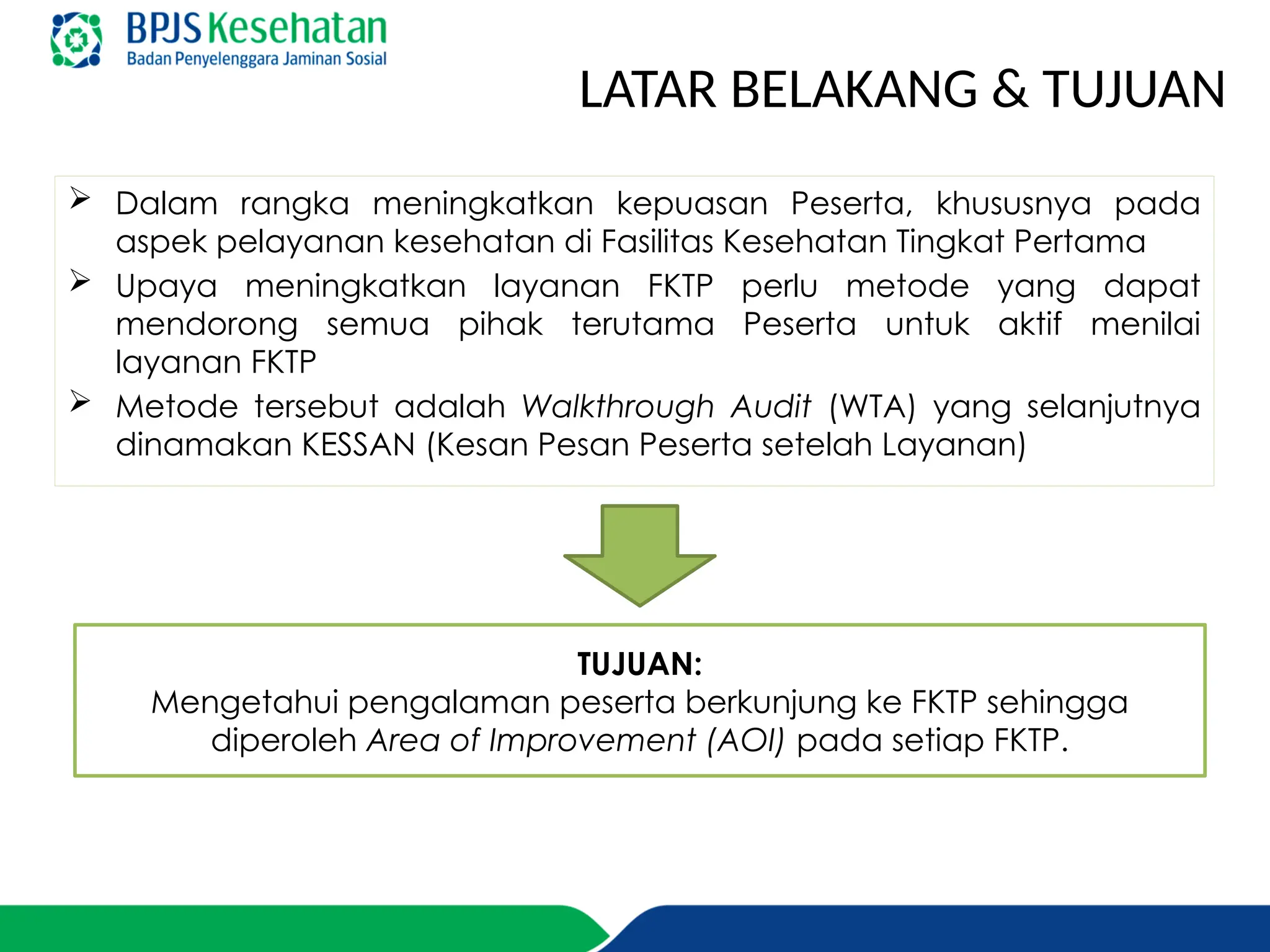 Sosialisasi KESSAN BPJS Kesehatan di FKTP | PPTX