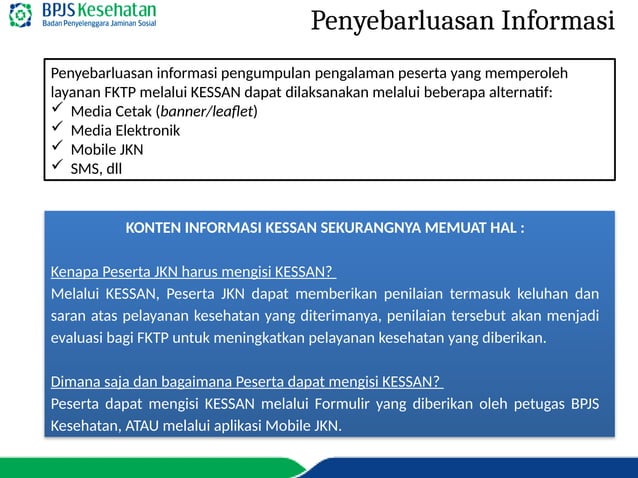 Sosialisasi KESSAN BPJS Kesehatan di FKTP | PPTX