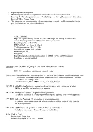 1_Curriculum vitae struktura | PDF