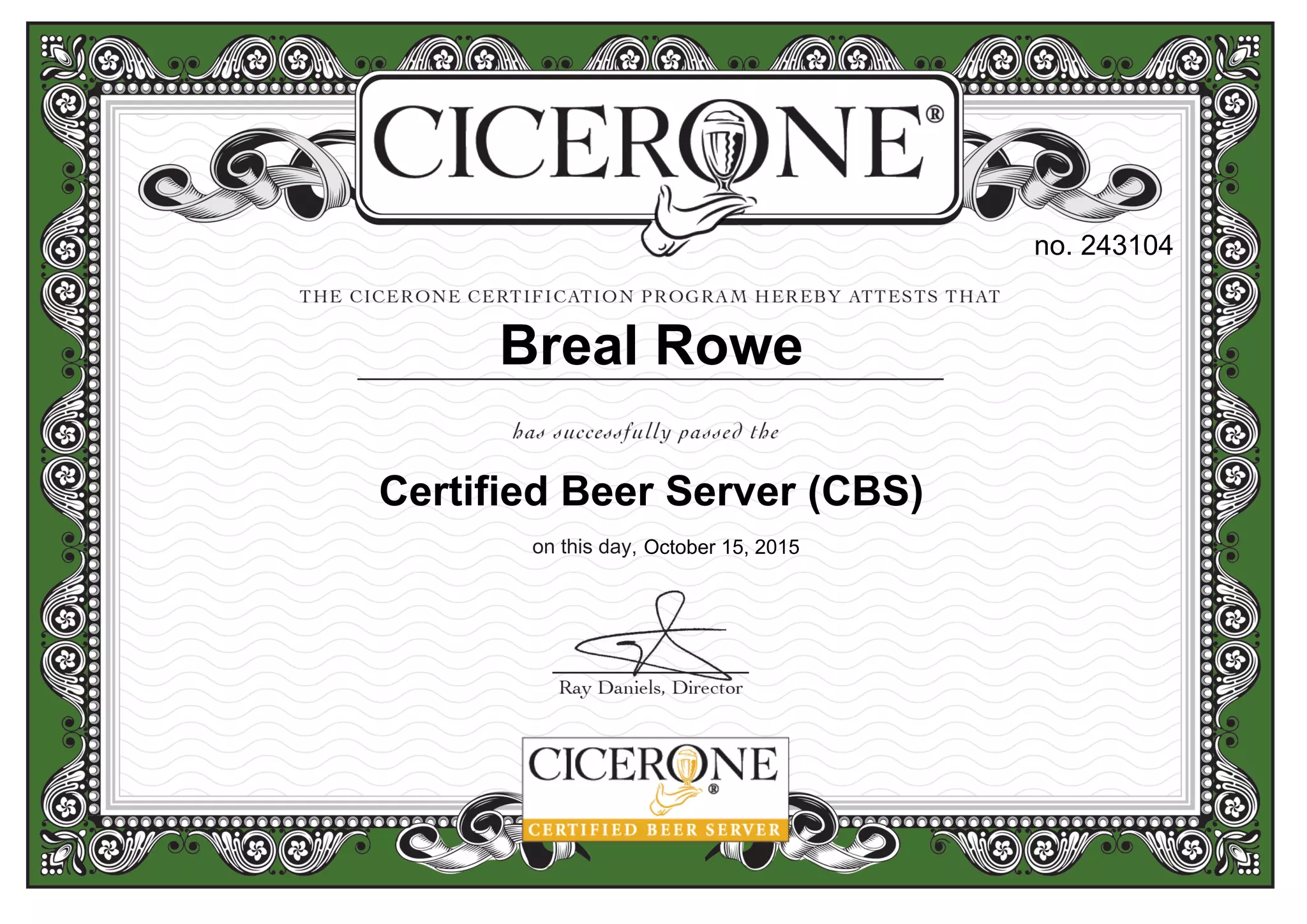 Beer Server Cert | PPT