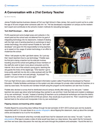 A Conversation with a 21st Century Teacher | PDF