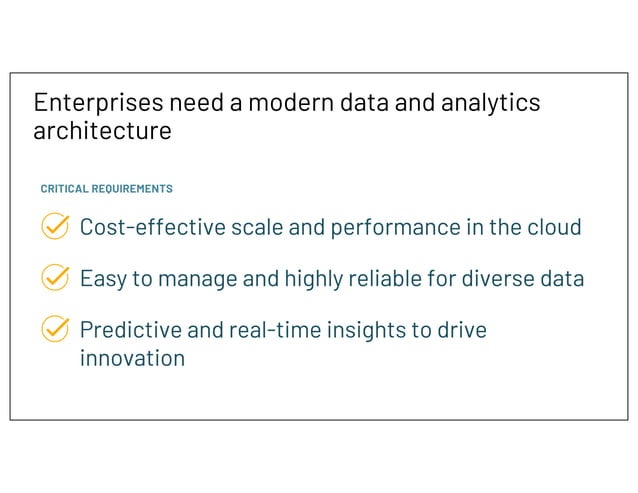 Modernizing to a Cloud Data Architecture | PPT