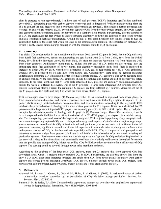 An Overview of Power Plant CCS and CO2-EOR Projects | PDF