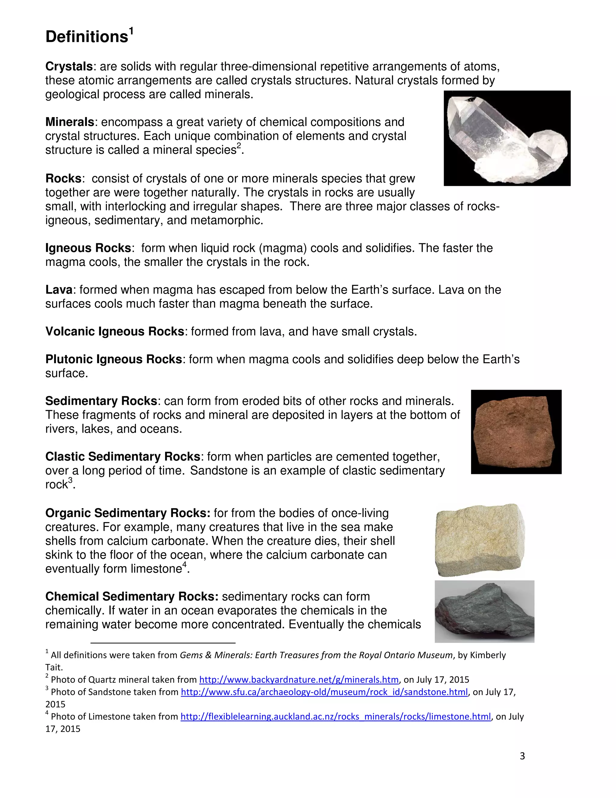 Rock and Minerals Collection Manual (1) | PDF | Geology | Science