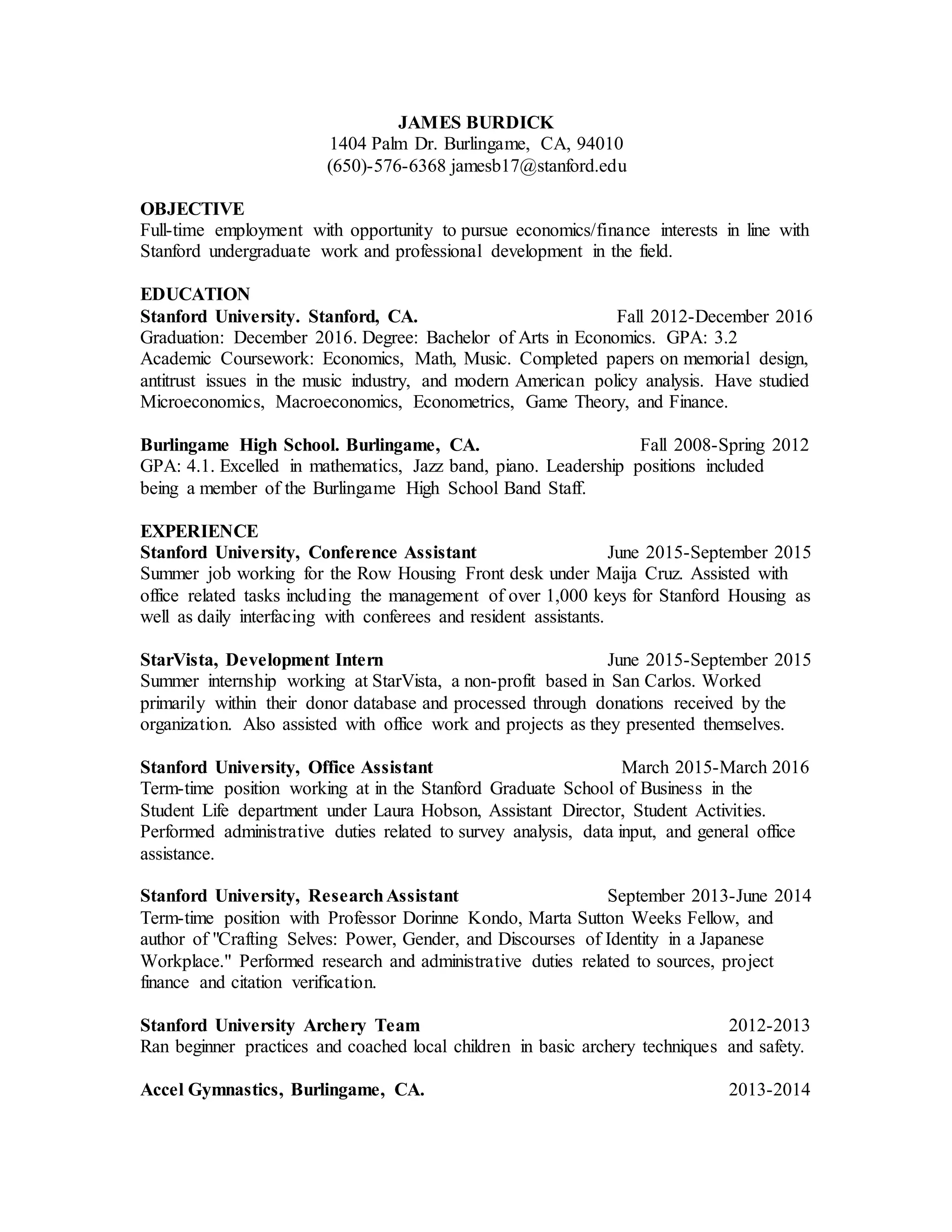 James Burdick Current Resume | DOCX