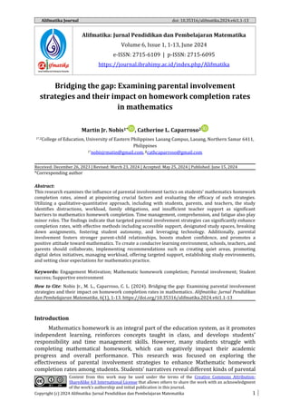 Bridging the gap: Examining parental involvement strategies and their impact on homework ...