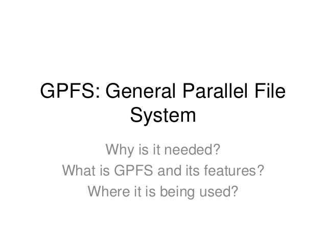 Ibm Gpfs
