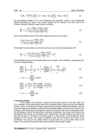 Improvement of Pitch Motion Control of an Aircraft Systems | PDF