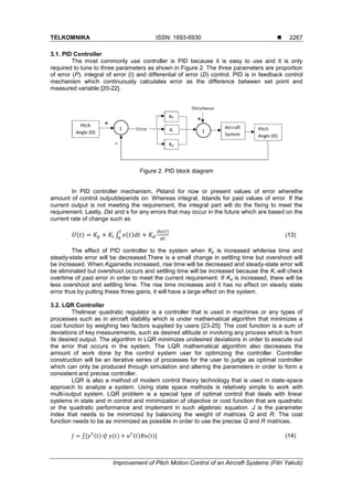 Improvement of Pitch Motion Control of an Aircraft Systems | PDF