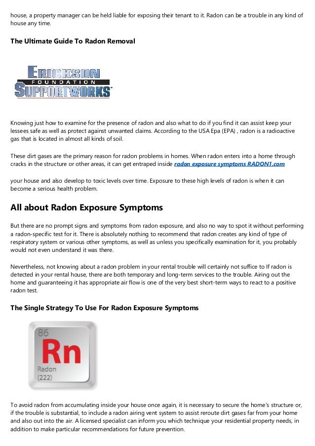 5 Easy Facts About Radon Exposure Symptoms Explained