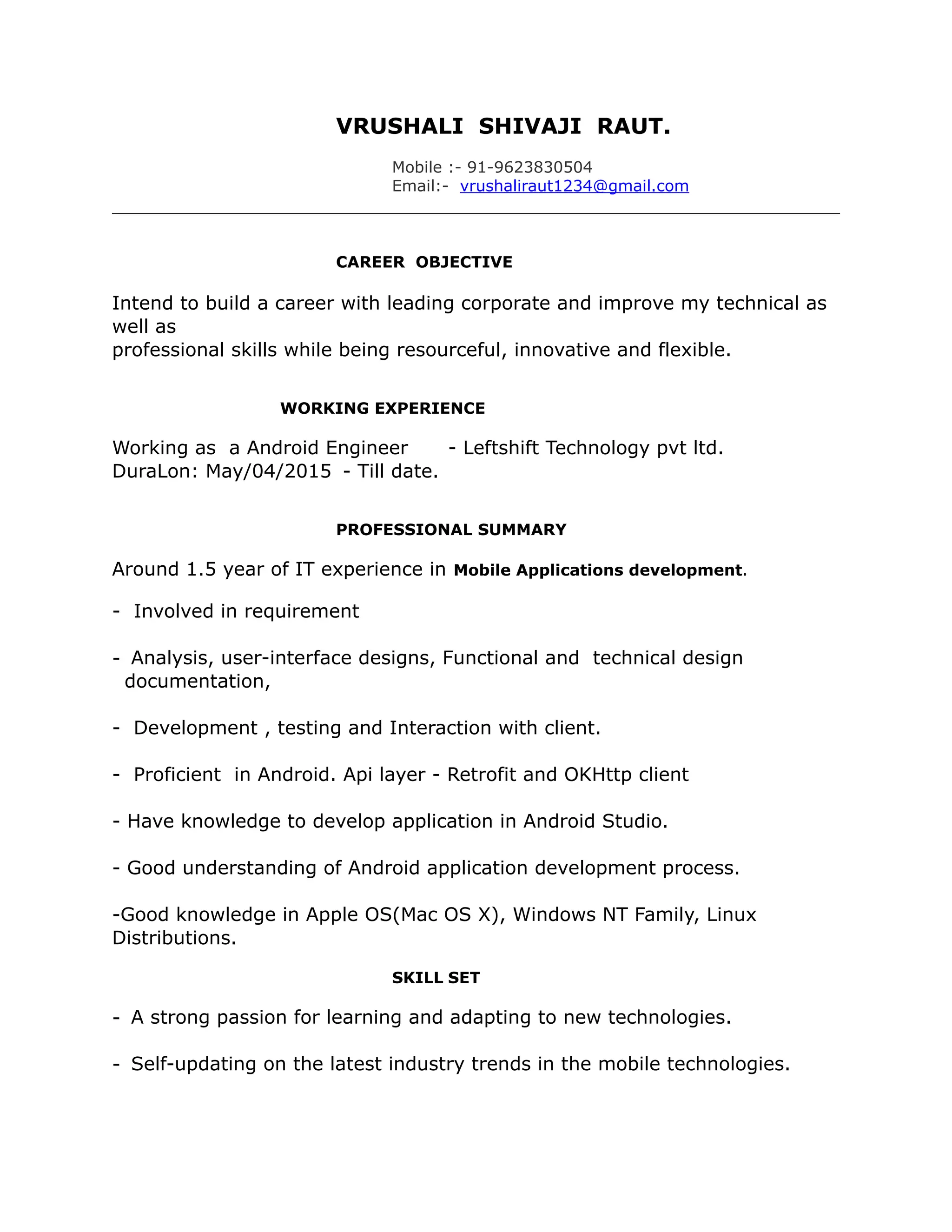 Vrushali_Resume | PDF